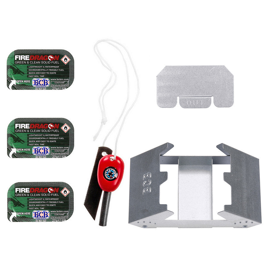 BCB fire dragon folding cooker with fuel – Prepoos
